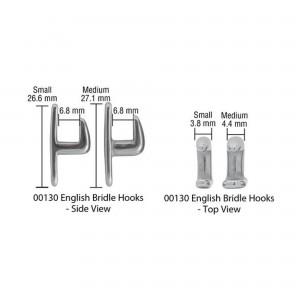 Crochet de bride en Inox
